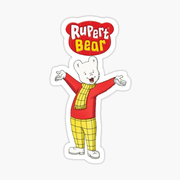 "Rupert Bear - Rupert bear adventures" Sticker for Sale by ...