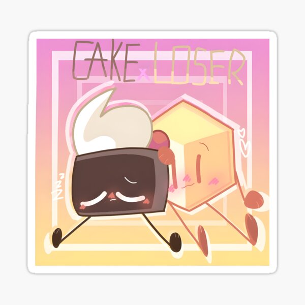 "Cake and Loser - bfb cake" Sticker for Sale by GottliebBode | Redbubble