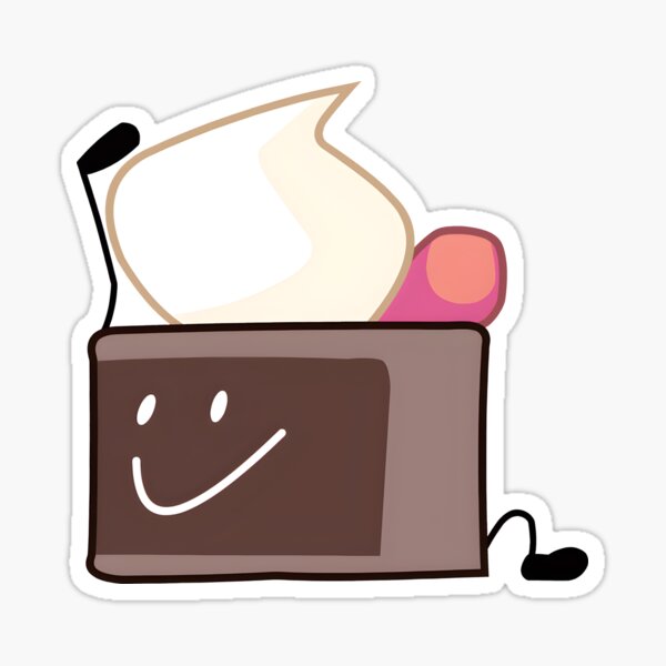 "Chocolate cake Television - bfb cake" Sticker for Sale by GottliebBode ...