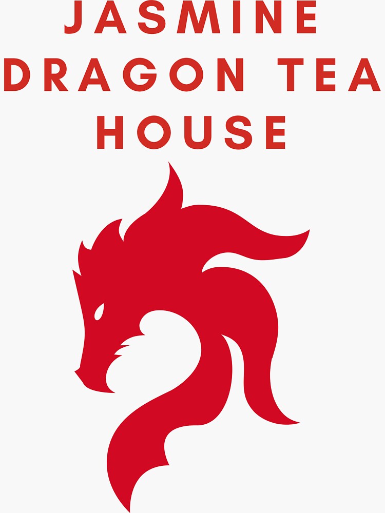 "Jasmine Dragon Tea House" Sticker for Sale by Gmarket5 | Redbubble