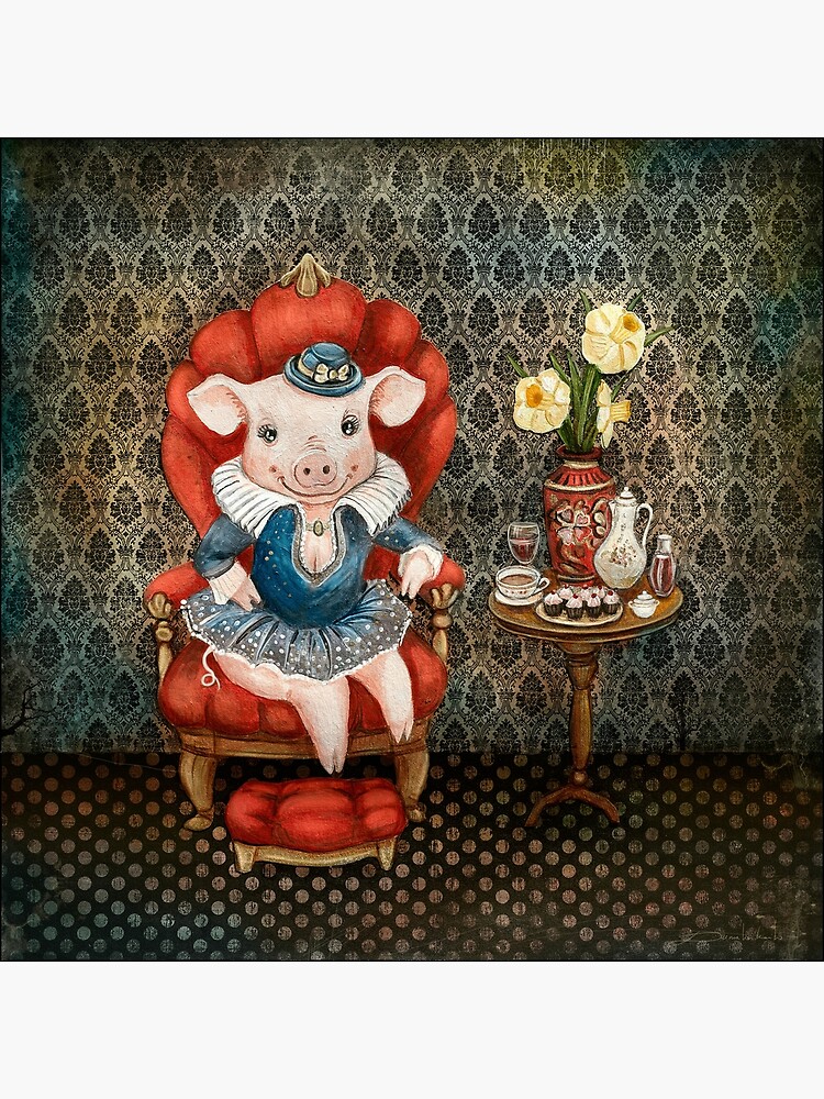 "Princess Piggy" Poster by Ruta | Redbubble