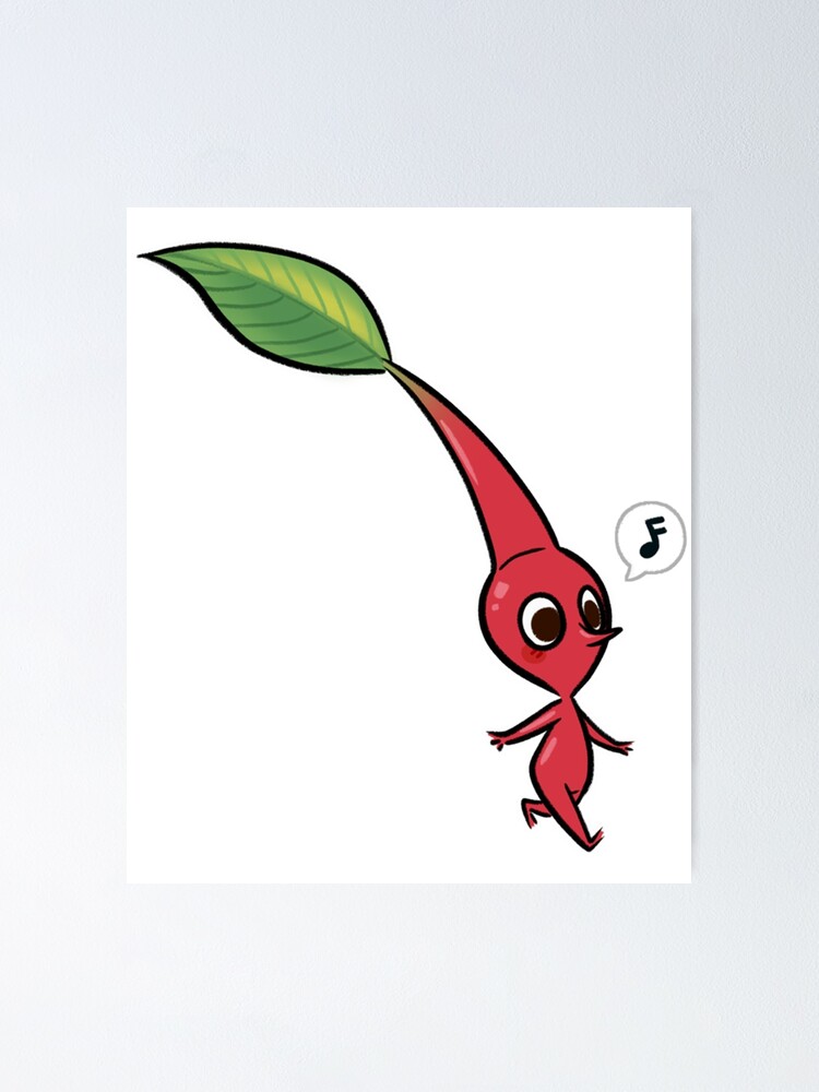 "Happy Red Pikmin " Poster for Sale by SewPhil | Redbubble