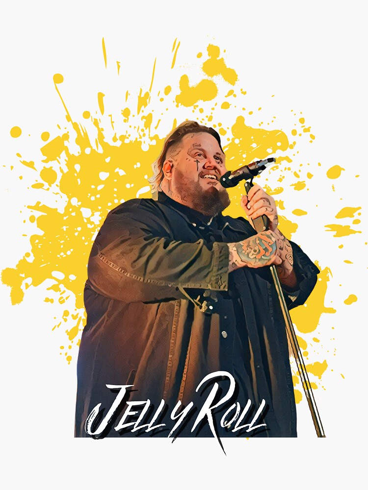 "Jelly Roll t shirt and sticker | Jelly Roll Hoodie" Sticker for Sale ...
