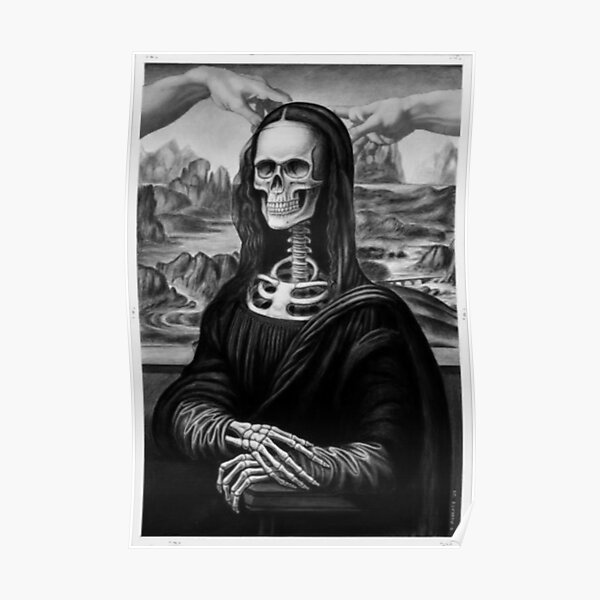"mona lisa horror" Poster for Sale by TheShopCreative | Redbubble