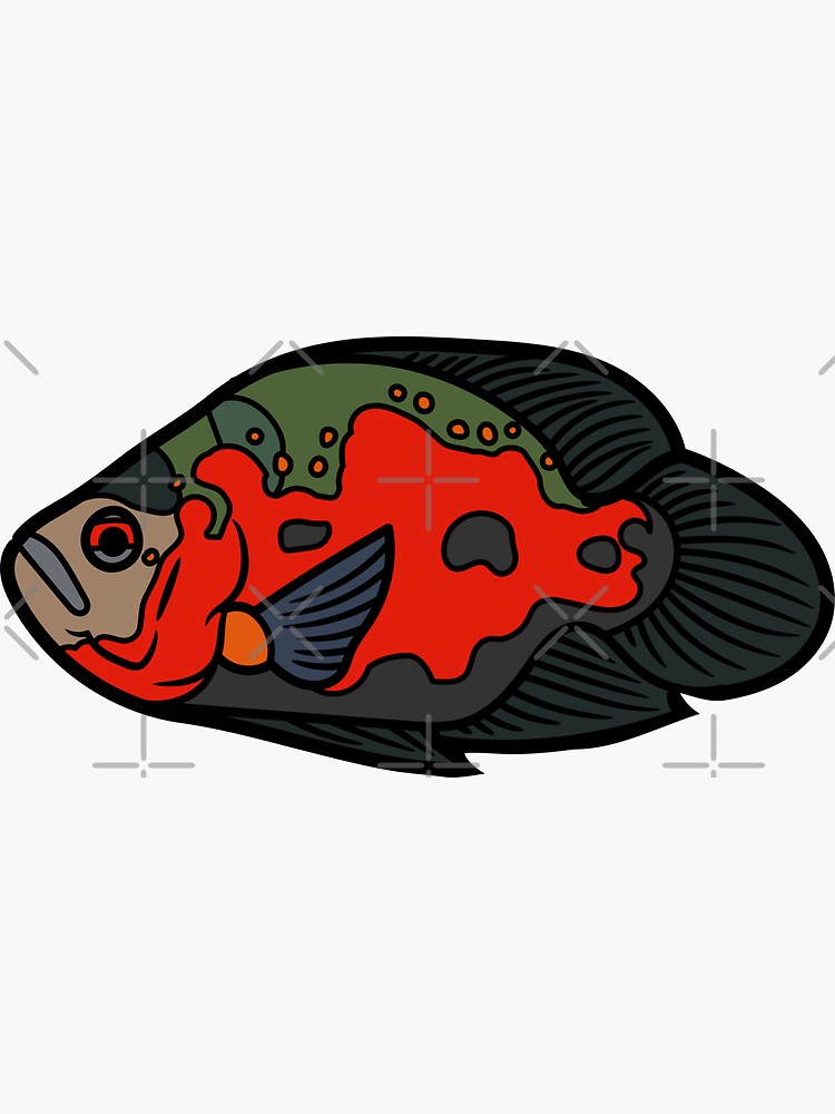 "oscar fish kawaii" Sticker for Sale by Animster | Redbubble