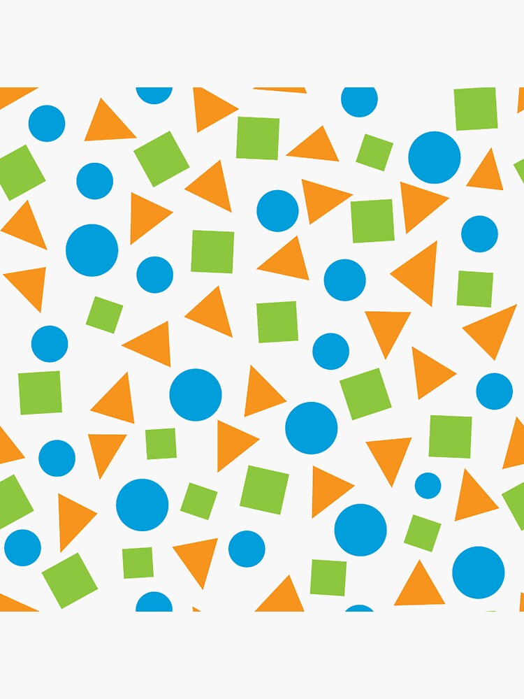 "circle triangle square color" Sticker for Sale by guneart | Redbubble