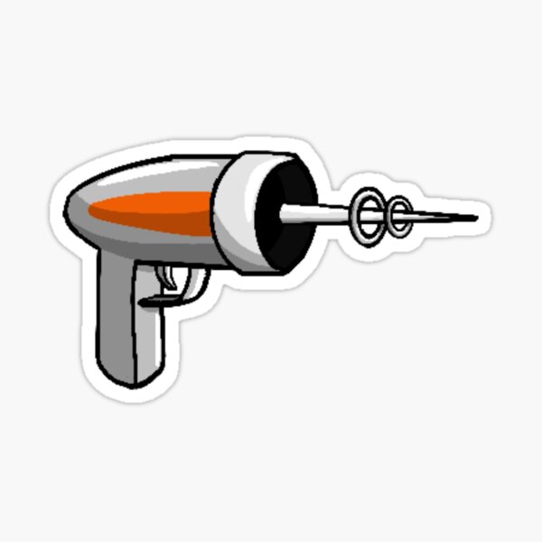 "Raygun" Sticker for Sale by furyartstory | Redbubble