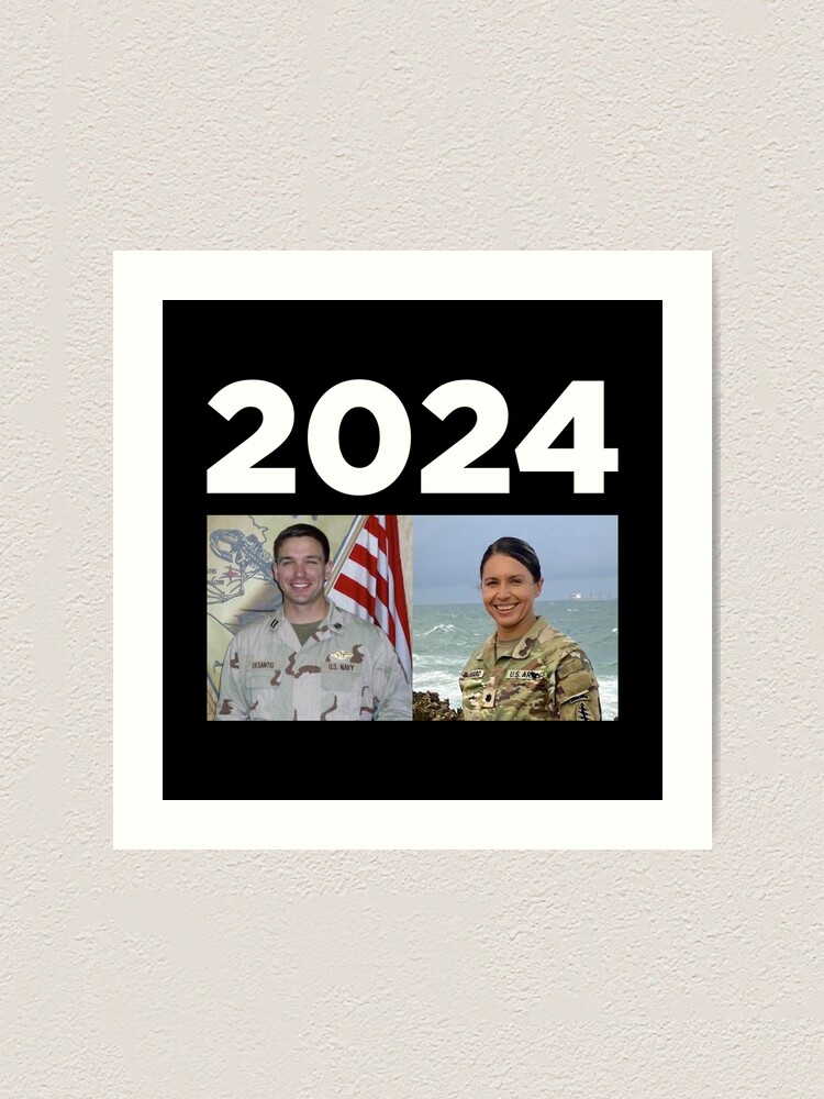 "Ron Desantis Navy Tulsi Gabbard Army 2024" Art Print for Sale by ...