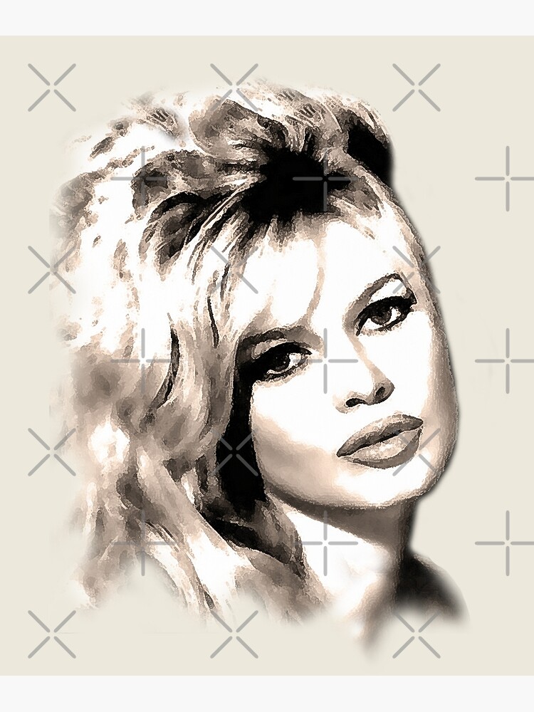 "Brigitte Bardot digital painting" Poster for Sale by 3dgartstudio ...