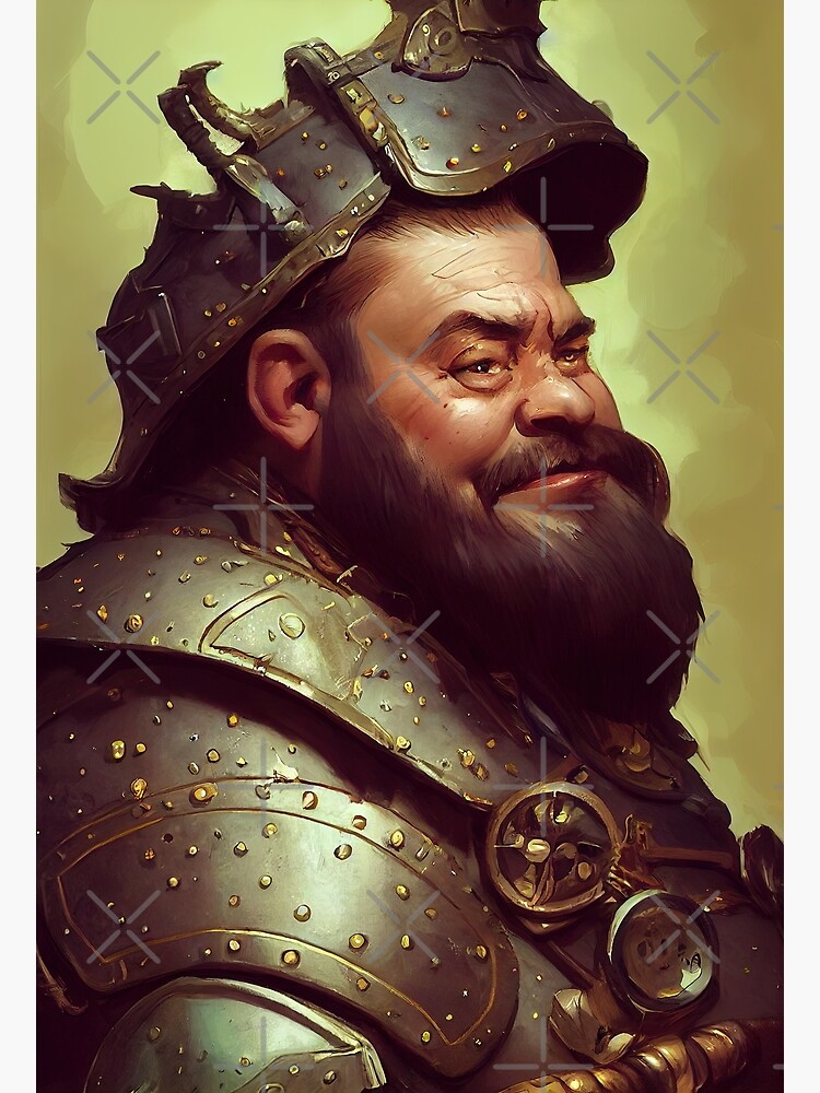 "Armoured Dwarf" Poster for Sale by el3v3n11art | Redbubble