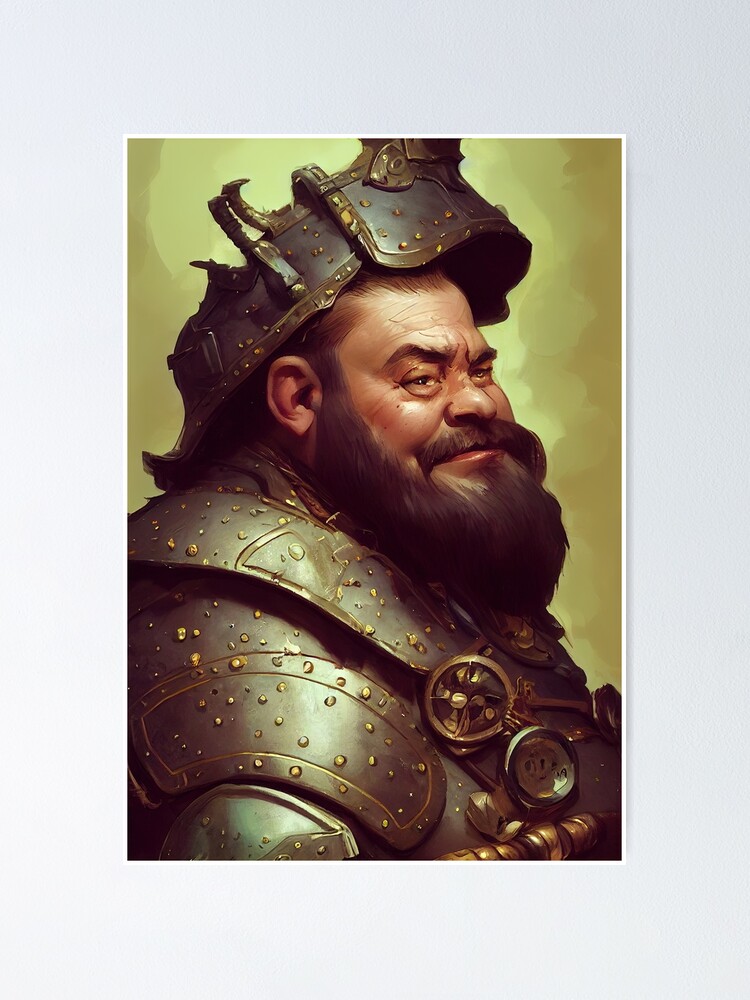 "Armoured Dwarf" Poster for Sale by el3v3n11art | Redbubble