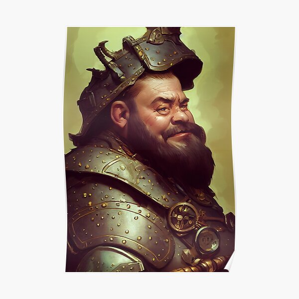 "Armoured Dwarf" Poster for Sale by el3v3n11art | Redbubble
