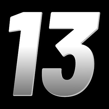 "Racing Number 13" Sticker for Sale by dennystee | Redbubble