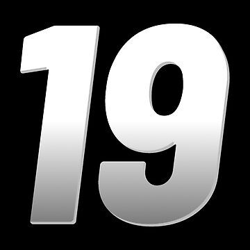"Racing Number 19" Sticker for Sale by dennystee | Redbubble