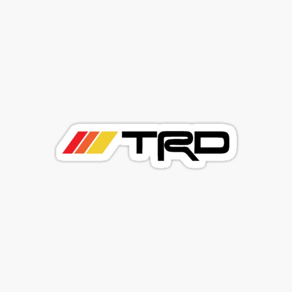 "black trd logo" Sticker for Sale by rickcarroll2 | Redbubble