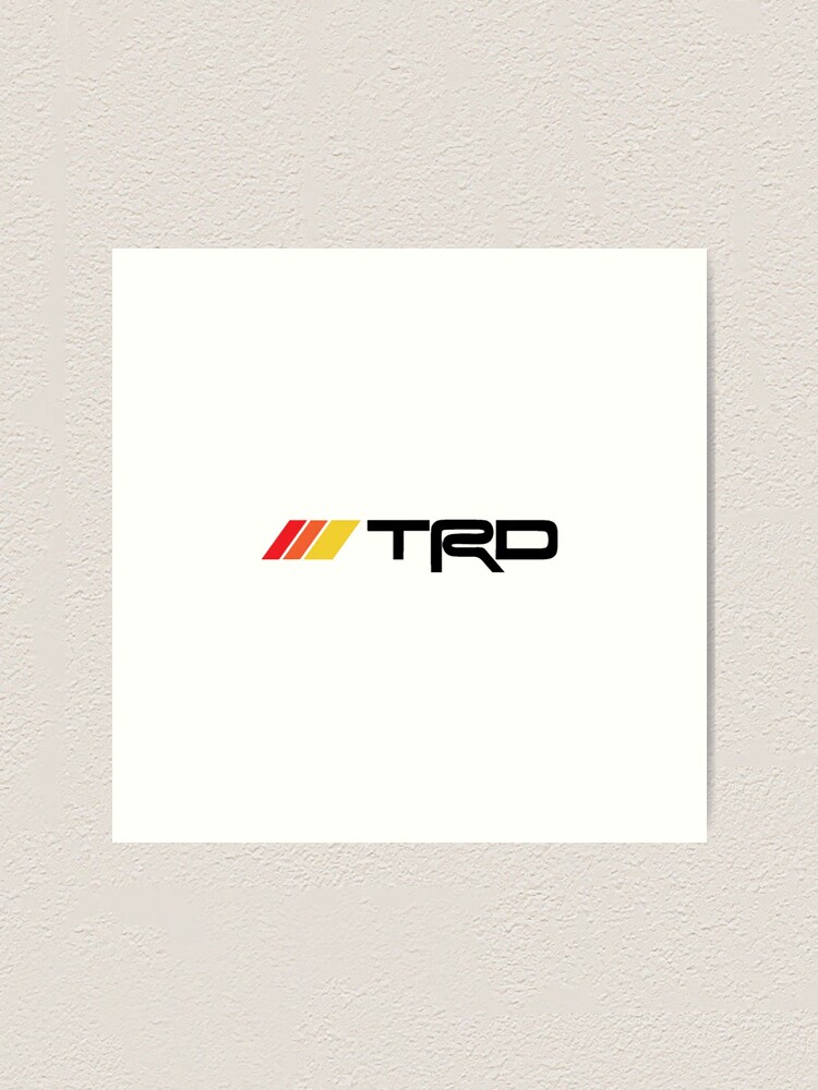 "black trd logo" Art Print for Sale by rickcarroll2 | Redbubble