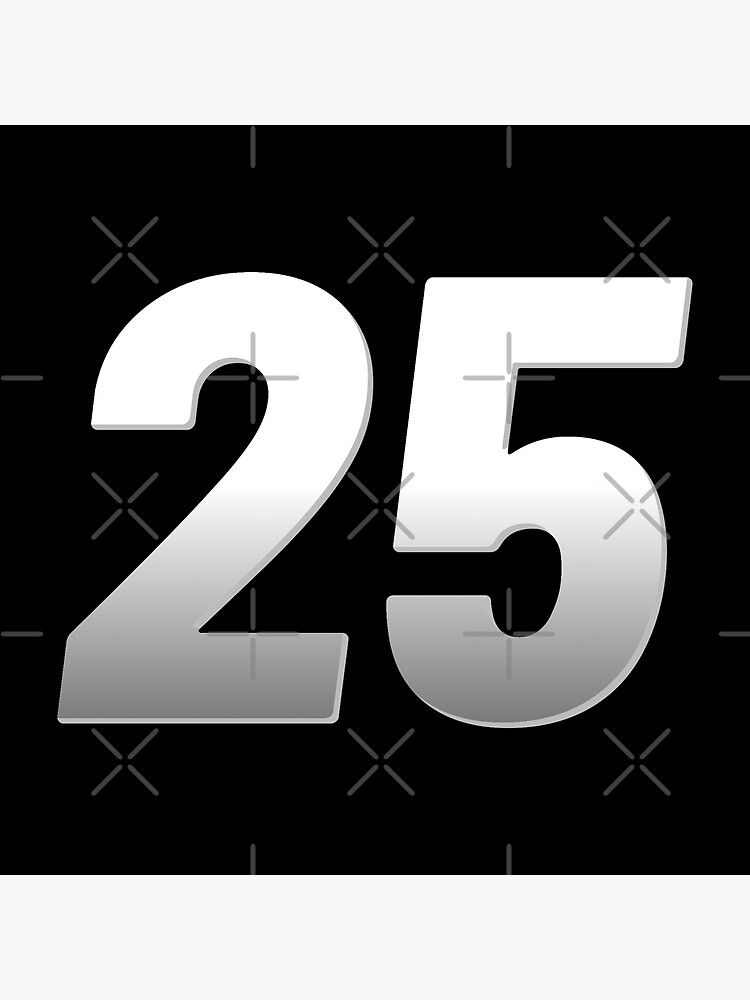 "Racing Number 25" Poster for Sale by dennystee | Redbubble