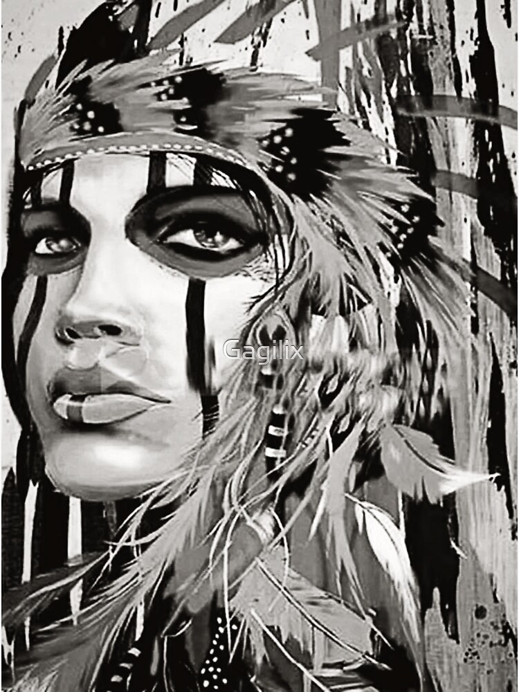 "Native American Indian Women" Sticker for Sale by Gagilix | Redbubble