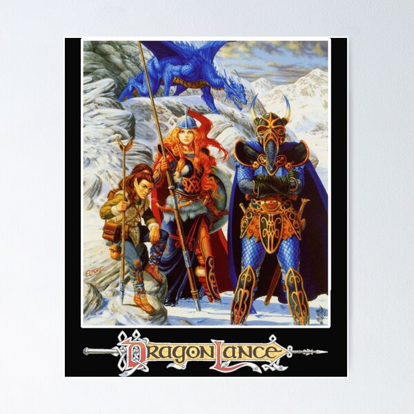 "Advanced Dungeons and Dragons, Dragons of WInter Night DragonLance Classic T-Shirt" Poster for ...