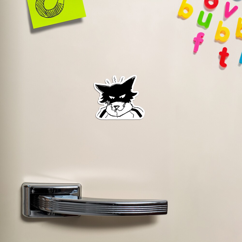 "Angry Legoshi - Beastars" Sticker by Fontank | Redbubble