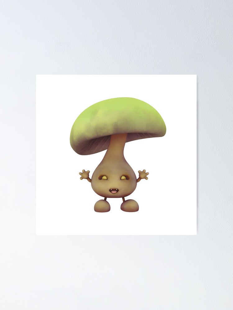 "The Cute Little Mushroom Monster 2" Poster for Sale by ralmat-figments ...