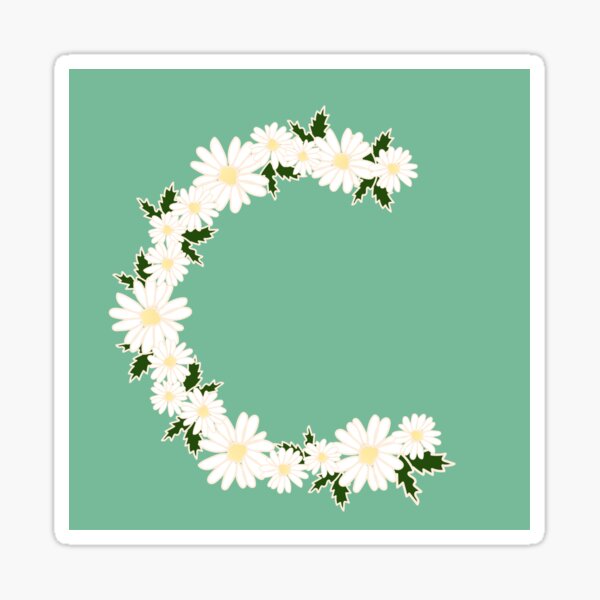 "Beautiful Daisy Flowers C Green color" Sticker for Sale by ...