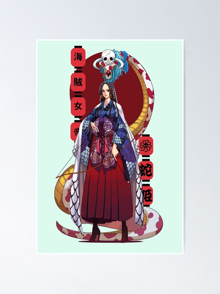 Boa Hancock Manga Colored Poster For Sale By Yourdemonslayer Redbubble