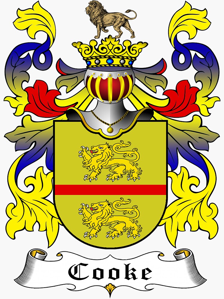 "COOKE FAMILY CREST" Sticker for Sale by CathalDevlin | Redbubble