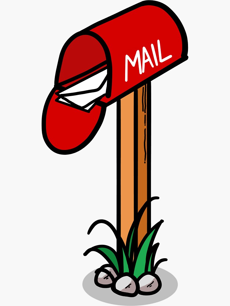 "Mailbox" Sticker for Sale by averagedays | Redbubble