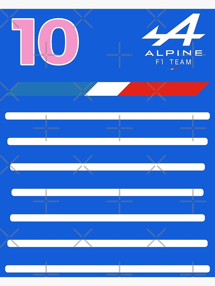"F1 Pierre Gasly Alpine F1 2022" Poster for Sale by larsmeijer11 ...