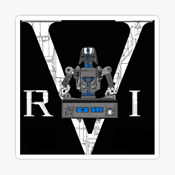 "Cyber V" Sticker for Sale by VisionaryRobots | Redbubble