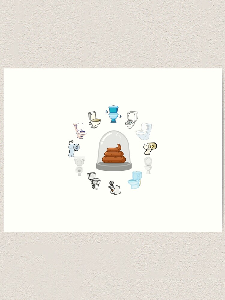 "Poop Time The Circle Of Poop Poop Thirty Poop O'clock In The Toilet ...