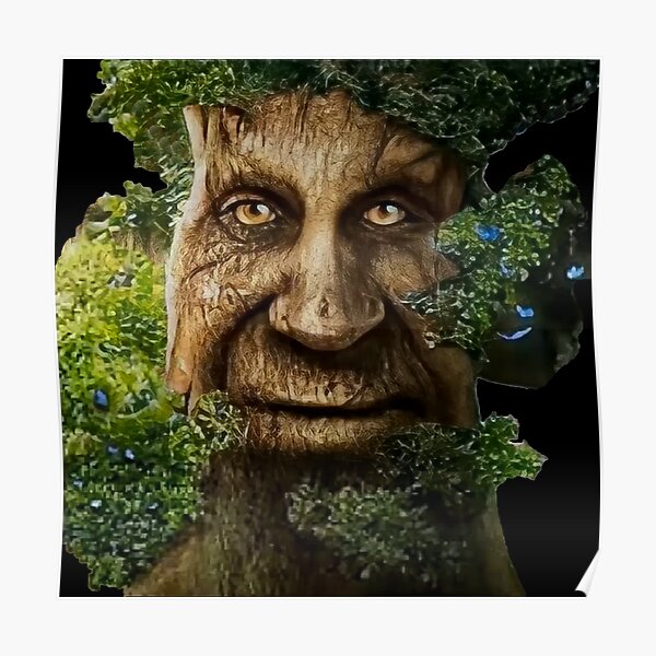 Póster for Sale con la obra «Meme del árbol místico sabio cortado» de T ...