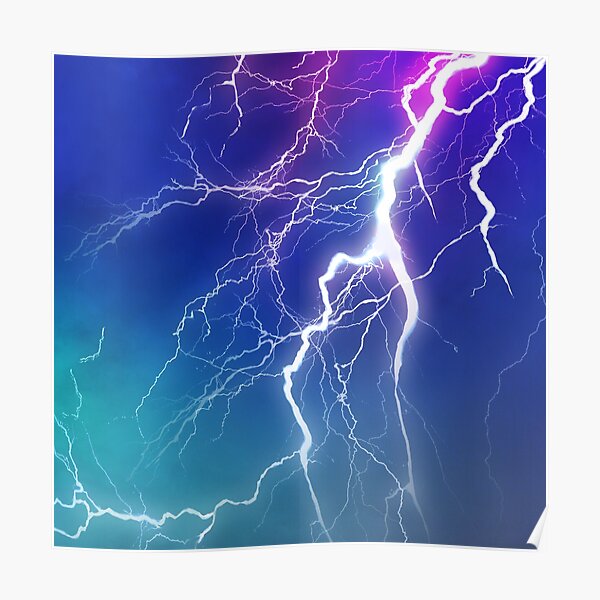 "Lightning bolt" Poster for Sale by Zip-Zup | Redbubble