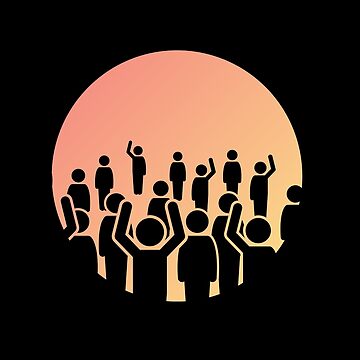 "We're in, hands up" Sticker by badbug | Redbubble