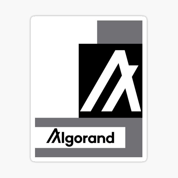 "Algorand Logo Geometric Design Inspired" Sticker for Sale by ...