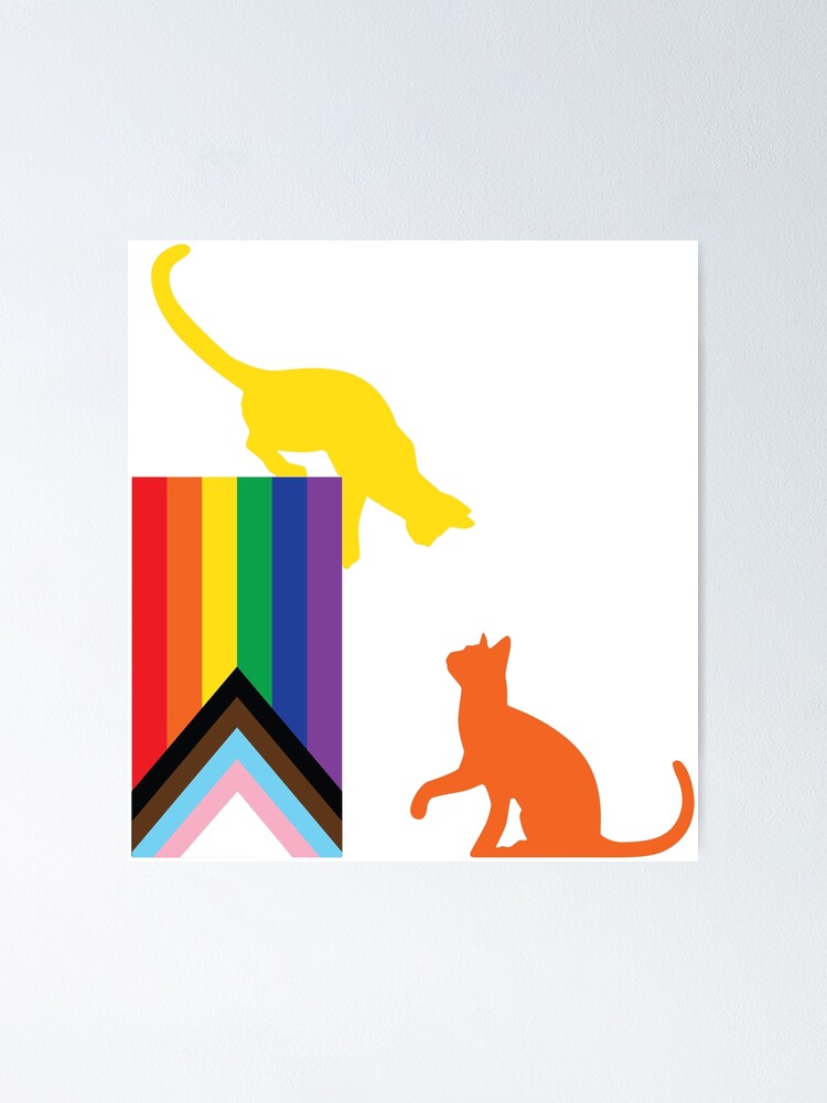 "All Inclusive Rainbow Flag with cats, BLM Philadelphia Rainbow Flag ...
