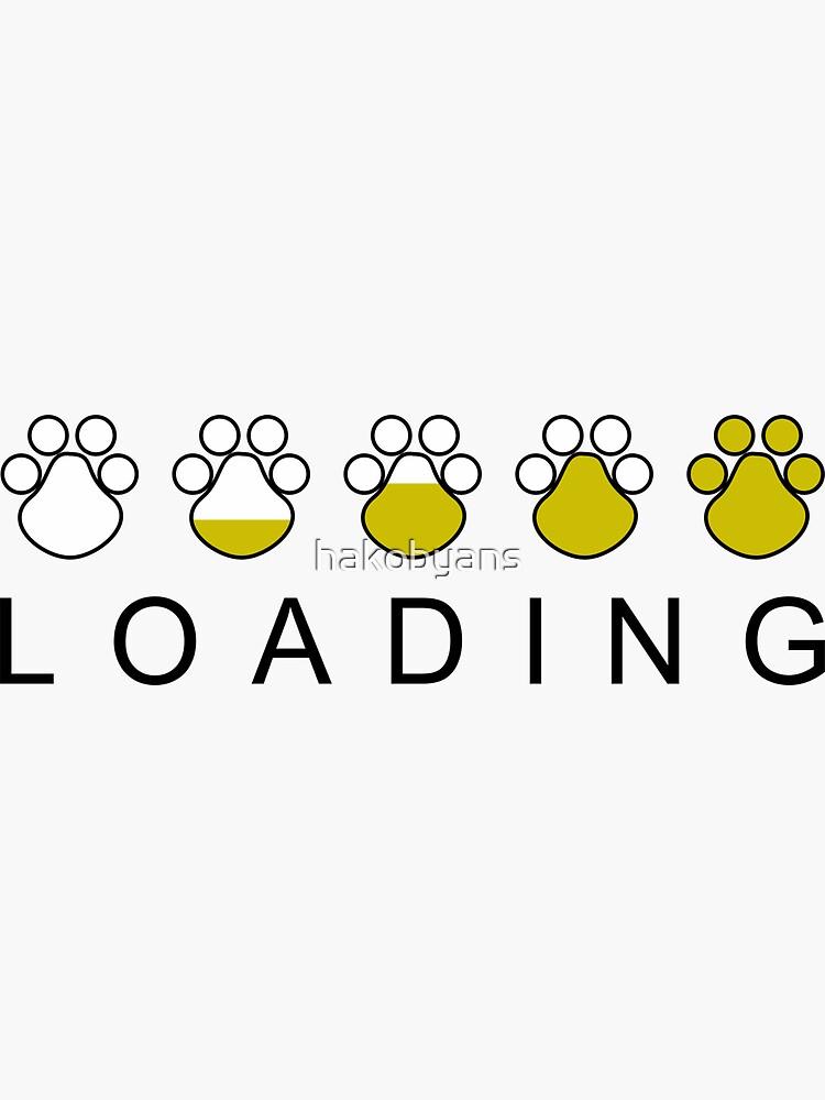 "Animal Loading" Sticker for Sale by lyovajan | Redbubble