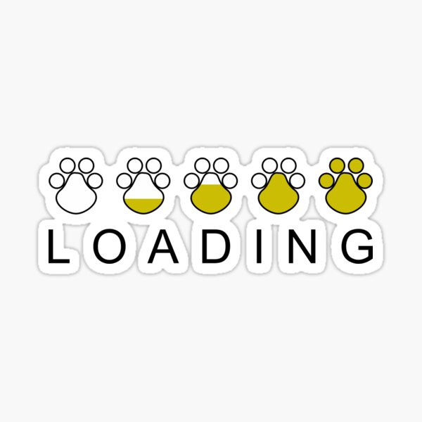 "Animal Loading" Sticker for Sale by lyovajan | Redbubble