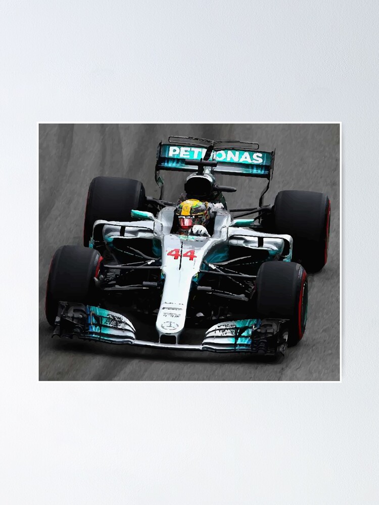 "Lewis Hamilton 44 - Digital art_ 2023" Poster for Sale by Malaka7 ...