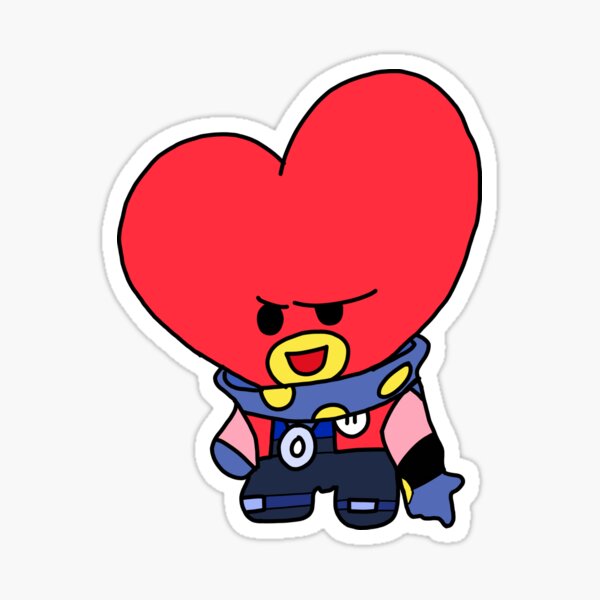 "BT21 Tata" Sticker for Sale by Color-Toonix | Redbubble