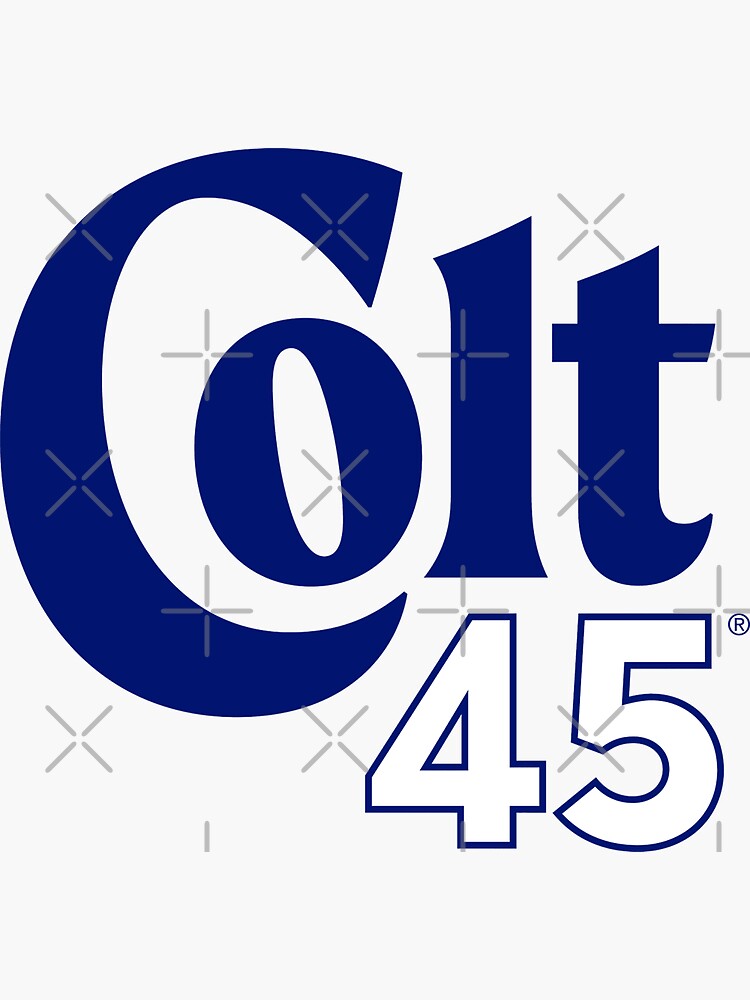 "Colt 45 Malt Liquor (New Logo)" Sticker for Sale by mikethewrapper ...