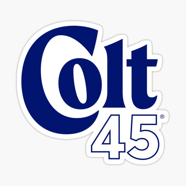 "Colt 45 Malt Liquor (New Logo)" Sticker for Sale by mikethewrapper ...
