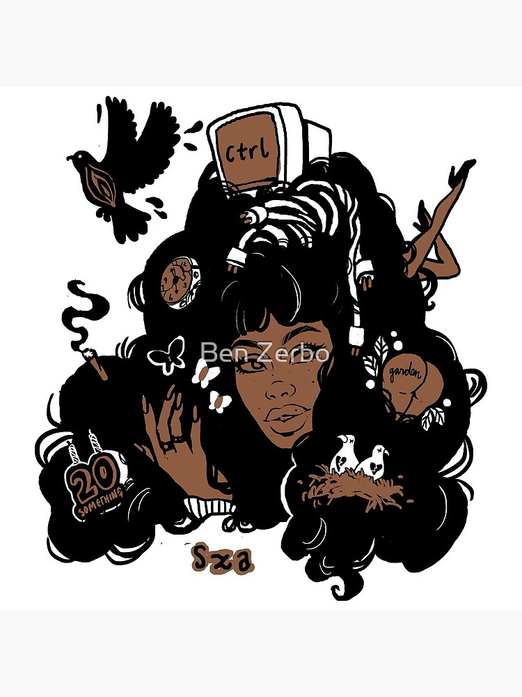 "Sza Ctrl Alternate Album Art" Metal Print by bzerboart | Redbubble