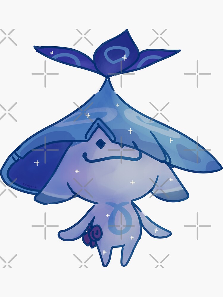 Pegatina «blue aranara ararycan - genshin impact - obra de arte ...