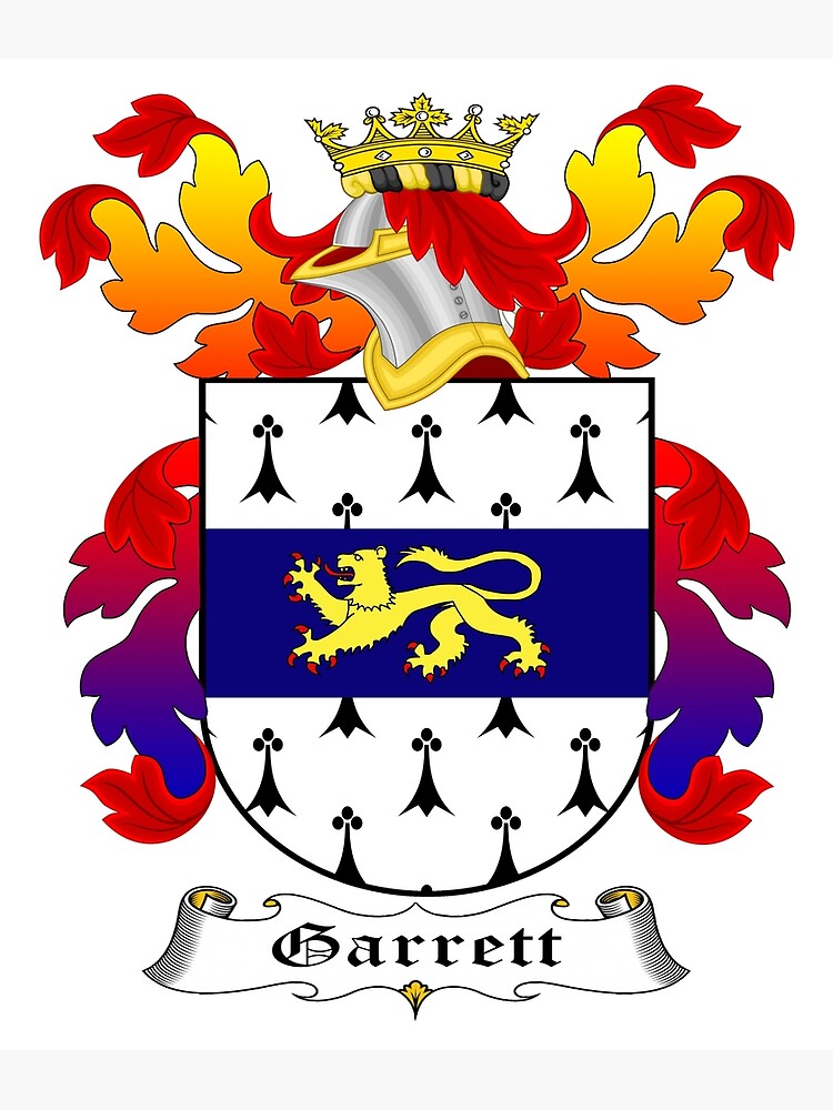 "GARRETT FAMILY CREST" Poster for Sale by CathalDevlin | Redbubble
