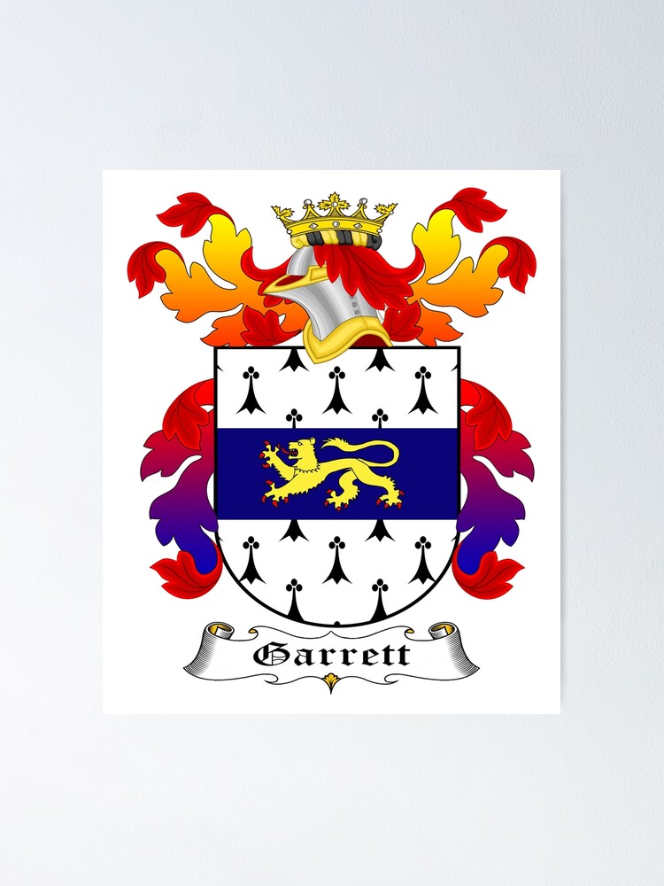 "GARRETT FAMILY CREST" Poster for Sale by CathalDevlin | Redbubble