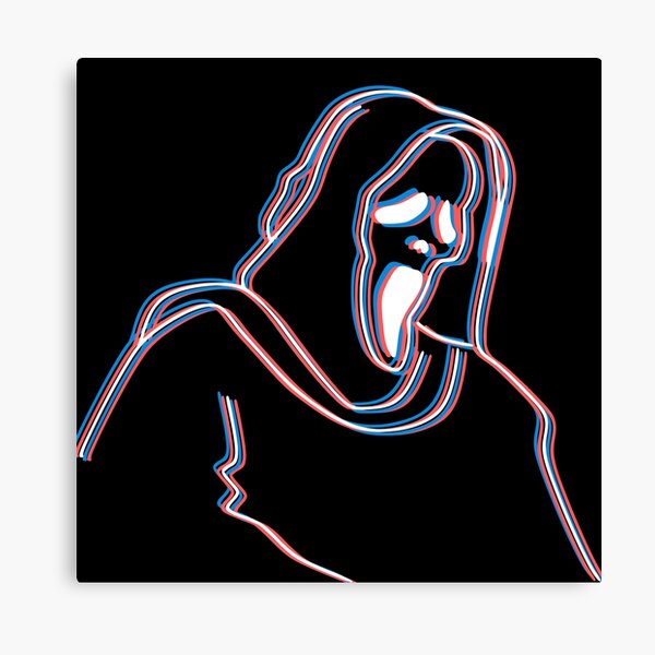 "Trippy Ghost Face" Canvas Print for Sale by DrGingyWho | Redbubble
