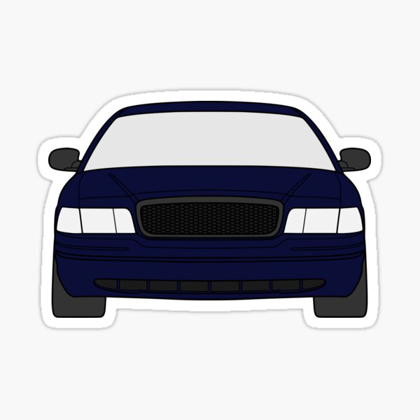 "Ford Crown Victoria Crownvic dark blue color" Sticker for Sale by ...