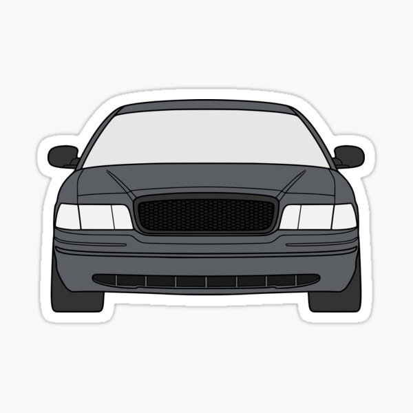 "Ford Crown Victoria Crownvic medium gray color" Sticker for Sale by ...